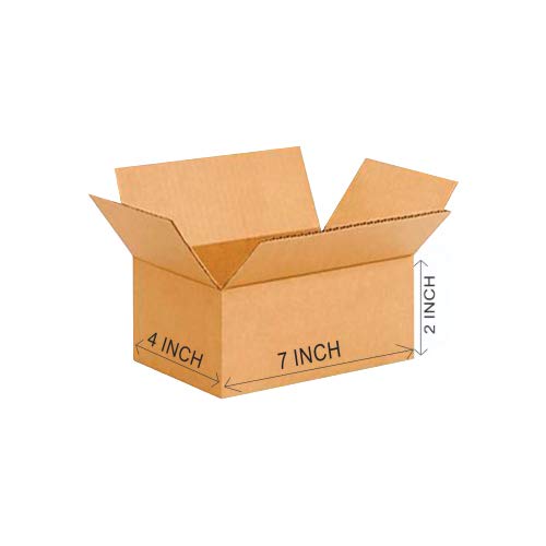 SPS BOXES Corrugated Brown Packing Box(7 Inches * 4 Inches * 2 Inches ...