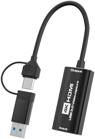 Amazon.com: VIXLW Video Capture Card, USB3.0 HDMI to USB C Capture Card ...