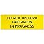 Do Not Disturb Interview in Progress Sign, Engraved, 2x6 Inches, Indoor ...
