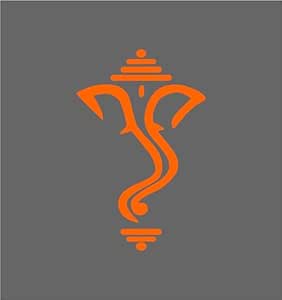 indnone® Lord Ganapathi Sticker for Car Sticker Stylish Vinyl Decal ...