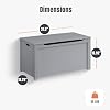 Amazon.com: Sturdis Wooden Toy Box, Spacious Storage and Organization ...