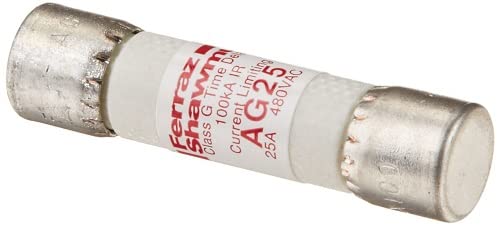 25A Time Delay Cylindrical Class G Fuse 480VAC : Amazon.in: Industrial ...