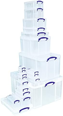 Really Useful Plastic Storage Box 145 Litre Bonus Pack Clear : Amazon ...