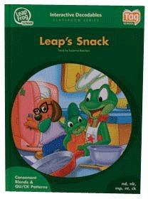 LeapFrog Tag InterACTIVE Decodable Level 2 Book Leap's Snack Grades K-2 ...