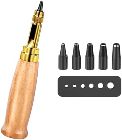 NEIKO 02614A Interchangeable Large Hollow Hole Punch Tool Set, 10 Piece ...