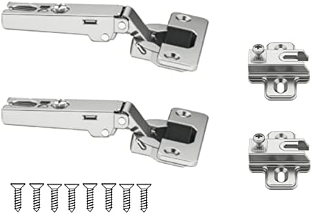 Kit 2 Hinges plus Adjustable Base and Screws – Hinge for Cabinet Doors ...