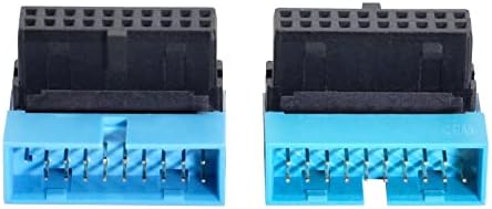 Amazon.com: CY Adapter 2pcs/lot Up & Down Angled USB 3.0 20Pin 19Pin ...