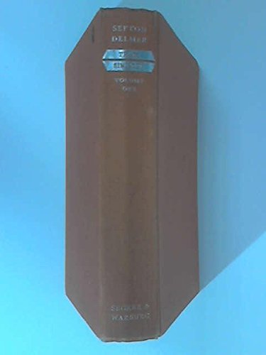 Trail Sinister: An Autobiography: Volume 1: Sefton Delmer: Amazon.com ...