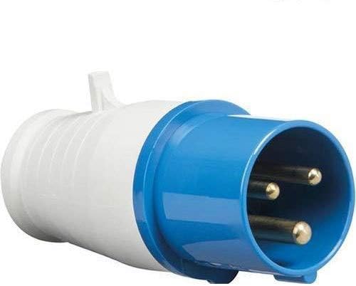 16A/3Pin Industrial Plug & Panel Socket Set 220-250V Single Phase (16/3 ...