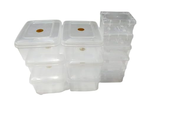 Hesch 9 Brand Plastic Boxes For Storage, Plastic Box With Lid Combo ...
