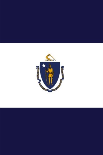 Flag of Massachusetts: Journal; 160 Lined / ruled pages, 6x9 inch (15. ...