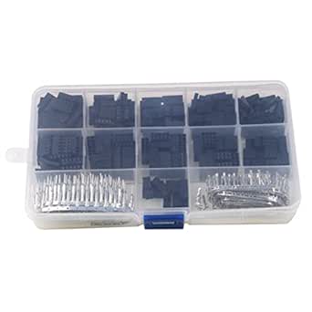 620pcs 2.54mm Pitch 1/2/3/4/5/6 Pin Dupont Wire Jumper pin Header sockets Connector Housing Kit ...