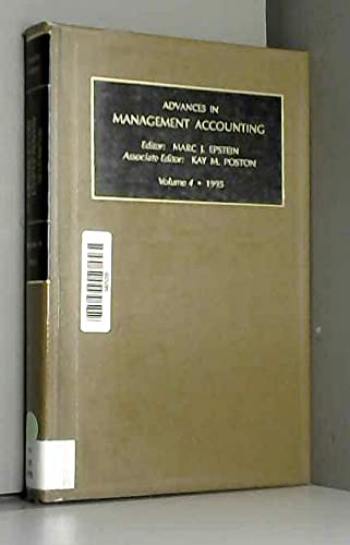 Amazon | Advances in Management Accounting: 1995 | Epstein, Marc J ...