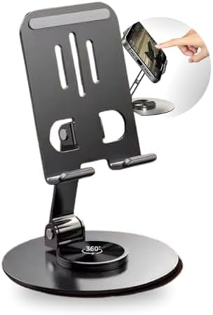 Suporte de Celular de Mesa em Alumínio com Base Rotativa 360 ...