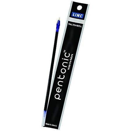 Pentonic Gel Pen Refill (0.6 mm, Pack of 10, Blue Ink) : Amazon.in ...