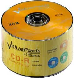 Traxdata Lot de 50 CD-R 52x : Amazon.fr: Informatique