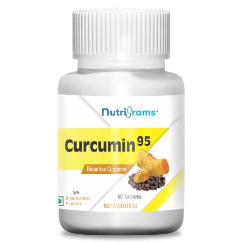 Nutrigrams Pure Bioactive Curcumin 490mg with (95% Extract of ...