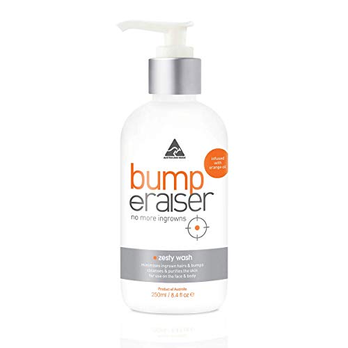Bump Eraiser Zesty Wash 250 ml for Body and Face Ingrown Hair Treatment ...