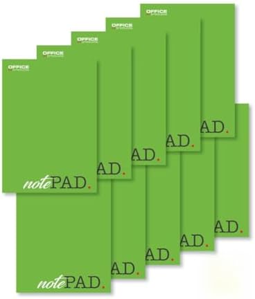 OFFICER PRODUCTS Notepad A5 Squared/Pack of 10/50 Sheets / 100 Pages ...
