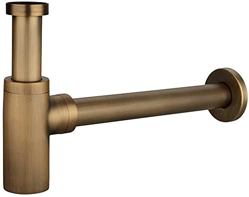 Buy Sink Waste Trap-Black Basin Waste-Basin Waste-Brass Round Bathroom ...