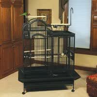 Amazon.com : Split Level House Bird Cage White : Birdcages : Pet Supplies
