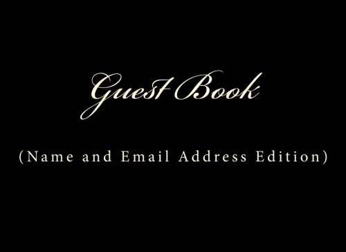 Amazon.com: Guest Book Name and Email: Classic Name and Email Address ...