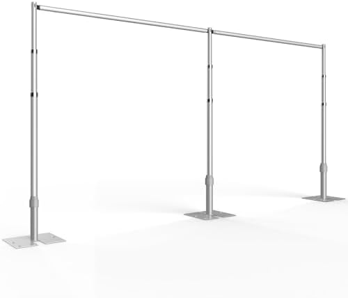 Amazon.com : EMART Backdrop Stand Heavy Duty 10x10Ft, Double Crossbar ...