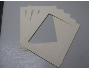 SET OF 5 PICTURE/PHOTOGRAPH MOUNTS - VARIOUR 9" x 7", Ivory(8043 ...