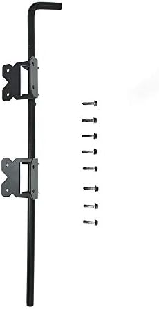 HANSHAN Cane Bolt Heavy Duty Gate Drop Rod 36 inch Steel with Black ...