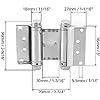 QWORK Heavy Duty Cafe Saloon Bars Door Swing Hinges, 4 Pack 3 ...