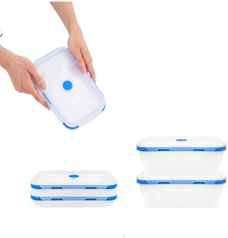 Amazon.com: ICHC Set of 4 Collapsible Food Storage Containers - Space ...