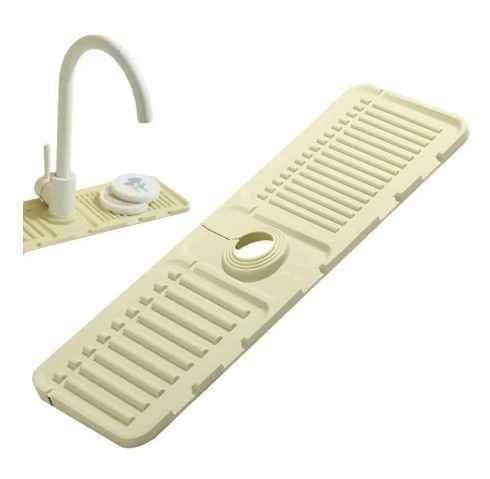 Buy SIMESTICH Silicone Sink Drainer Pad Faucet Mat – Non-Slip Soap ...
