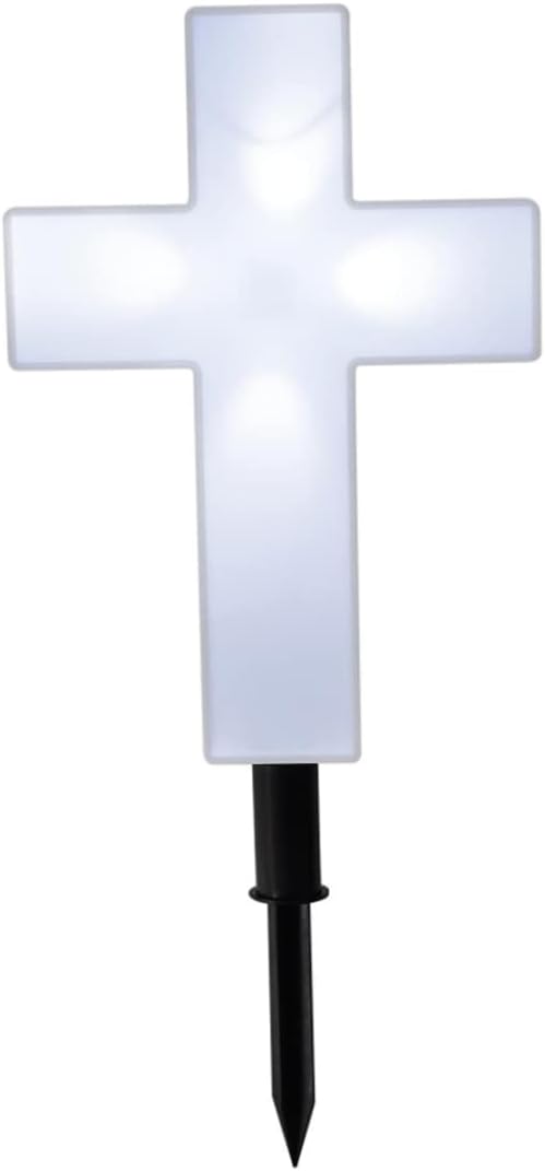 Solar Cross Stake Lights Grave Light LED Eternal Light Memorial Light ...