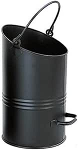 16" Heavy Duty Large Metal Coal Hod with Carry Handle Scuttle Fireside ...