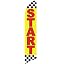 Amazon.com: Start Finish and Check In 3 Feather Banners for Races ...