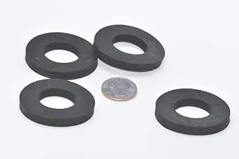 Rubber Flat Washers - 25mm x 50mx OD x 6mm Thick, Spacers, Dampeners ...