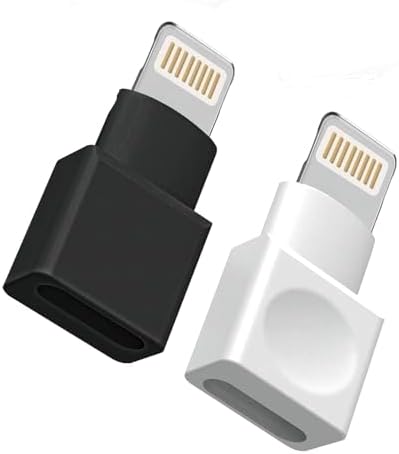 Lightning Male to Female Extender Adapter, 2Pack [Apple MFi Certified ...
