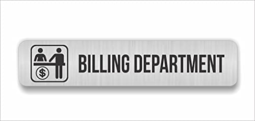 Carving Trends Premium Metal Brushed Self Adhesive Billing Department ...