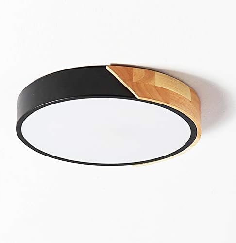 LuFun LED Ceiling Lights,12 Inch Black Modern Flush Mount Lighting ...