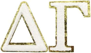 Amazon.com: Delta Gamma Iron-On Greek Letter Chenille Patch Set