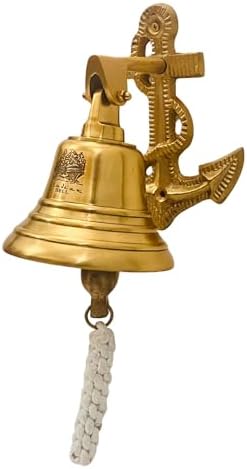 Amazon.com: Nagina International's 8" Polished Brass Dinner Bell ...