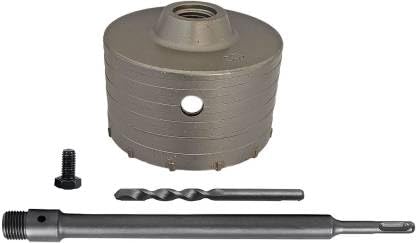 T.H1 Heavy duty 100mm Concrete Hole Saw Set Cutter with 300mm Rod set ...