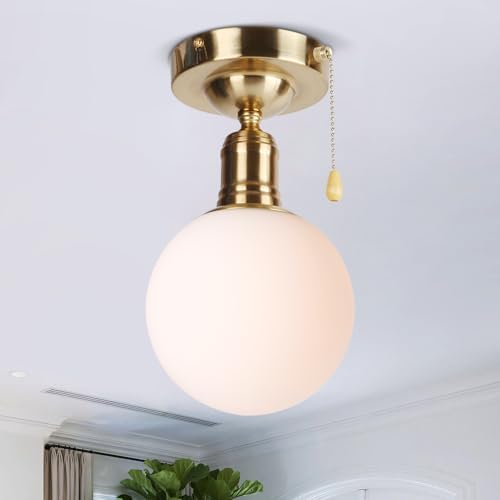 Sedelan Pull Chain Light Fixture Hallway Lighting Fixtures Ceiling ...