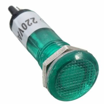 10mm LED Dashboard Panel Indicator Warning Light Bulb Lamp 220V For Car ...