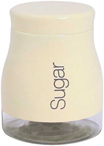 sabichi Sugar Jar, Glass, Cream : Amazon.co.uk: Home & Kitchen