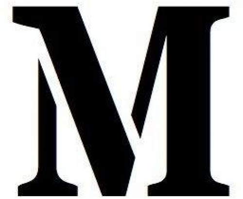 5x7 Large Letter Stencil from 4 Ply Mat Board-Stardos Font-Letter M ...