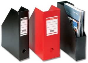 Bantex Concept Magazine Rack File Plastic Jumbo 110mm Red A4 Ref 401309 ...