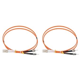 Amazon.com: MECCANIXITY 2Pcs 1M(3.3Ft) LC-ST/UPC Fiber Optic Patch ...
