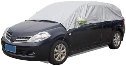 Blueshyhall Half Car Cover Waterproof for Small Cars and Compact SUV ...