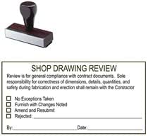 Amazon.com : Regular Shop Drawing Review Stamp : Office Products ...